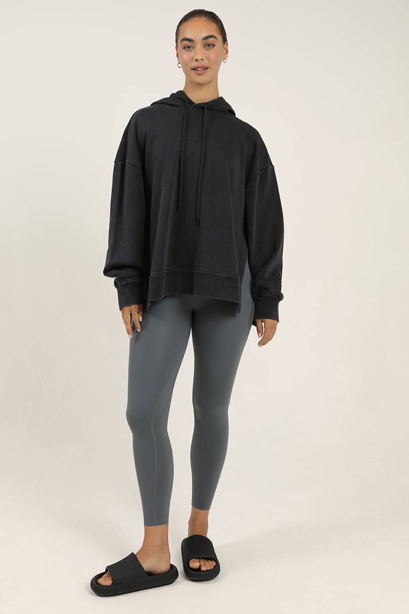 Stylerunner Honour Side Split Hoodie Onyx | Stylerunner