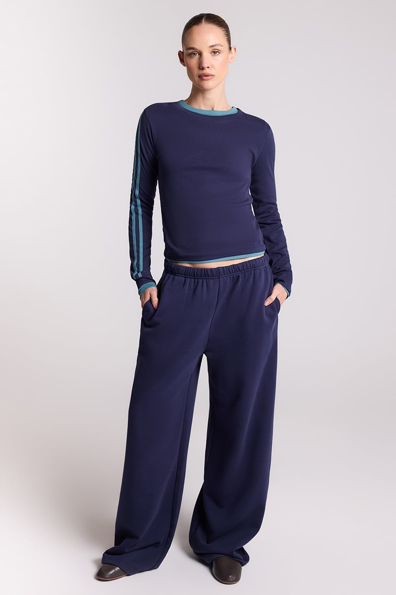 Stylerunner MK x SR Flynn Wide Leg Trackpant Inkling | Stylerunner