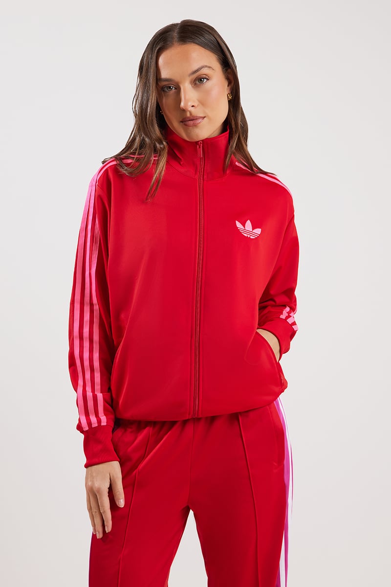 adidas Firebird Adicolor Classic Loose Tracktop Better Scarlet/Lucid ...