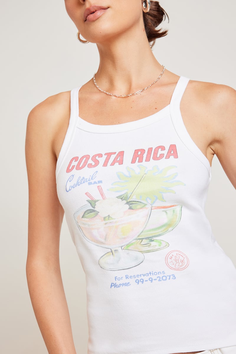 Sea Street Costa Rica Tank White | Stylerunner