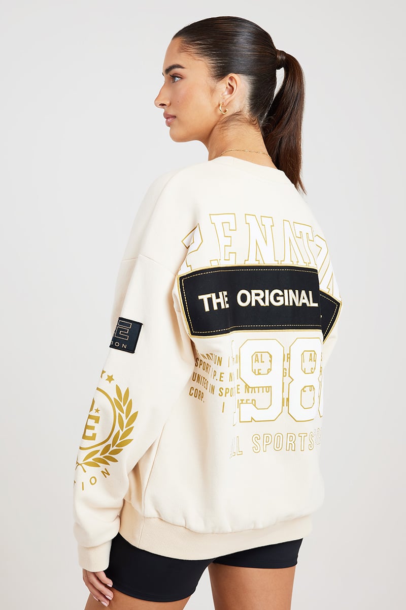 P.E Nation Baltoro Sweat Pearled Ivory | Stylerunner