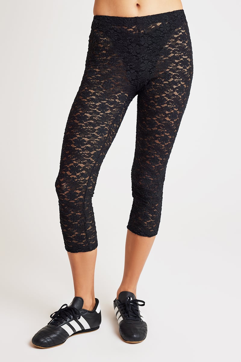 ODE Harley Lace Pedal Pushers Onyx | Stylerunner