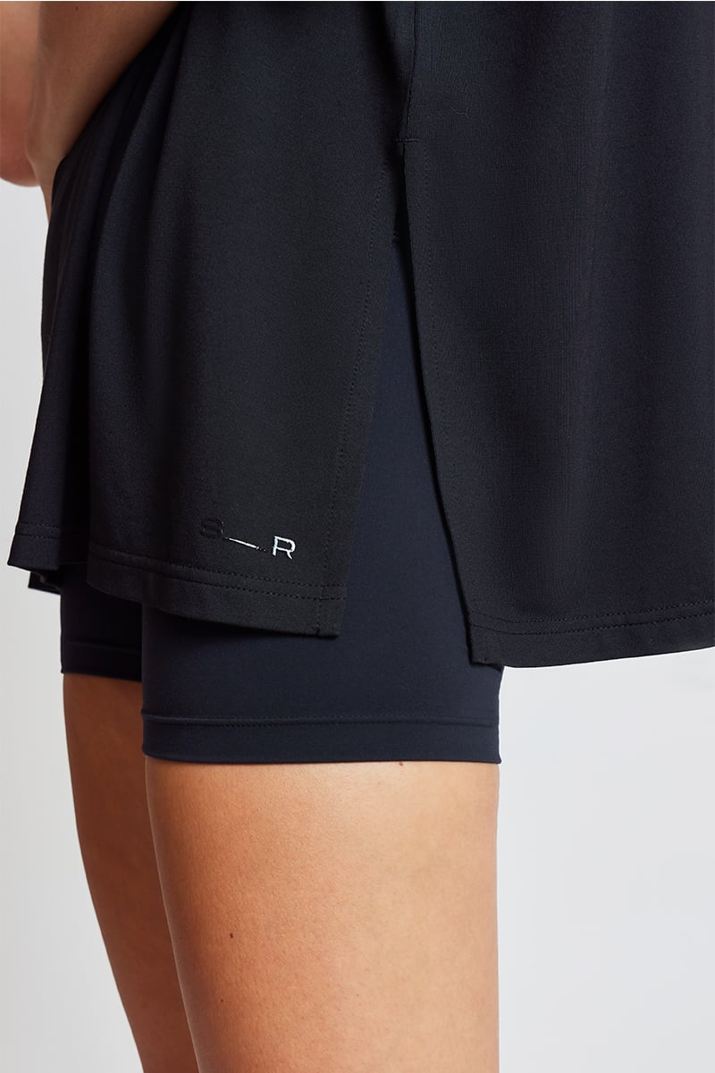 Stylerunner Virtual Side Split Tee Onyx | Stylerunner