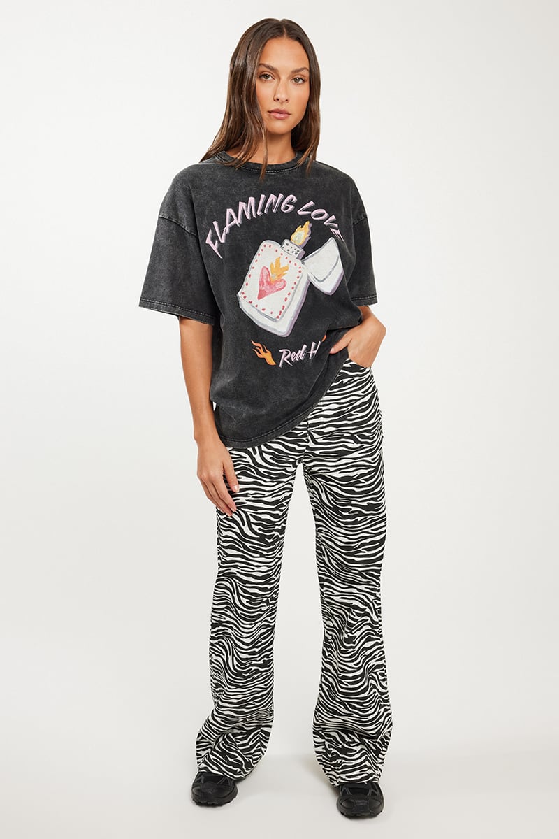 Blanca Remy Denim Jeans Black/White | Stylerunner