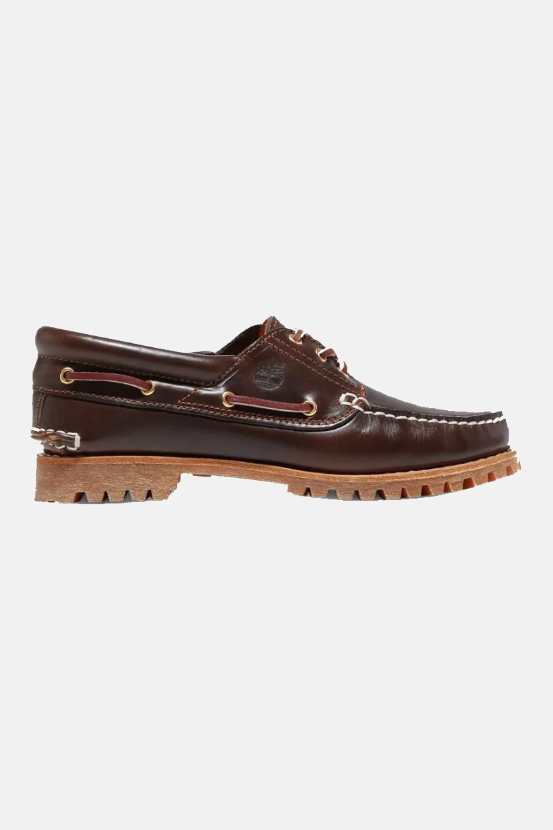 Timberland Noreen 3-Eye Lug Boat Shoe Medium Brown Full-Grain | Stylerunner
