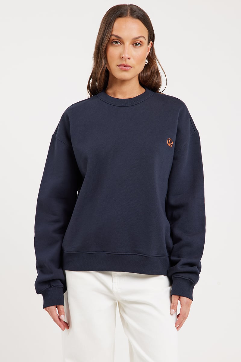 Camilla and Marc Eamon Logo Crew Navy | Stylerunner