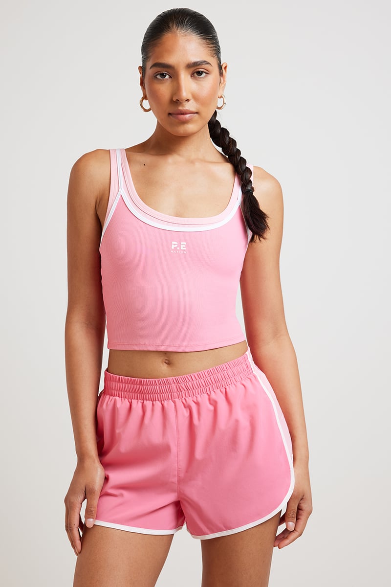 P.E Nation Forward Tank Pink Lemonade | Stylerunner