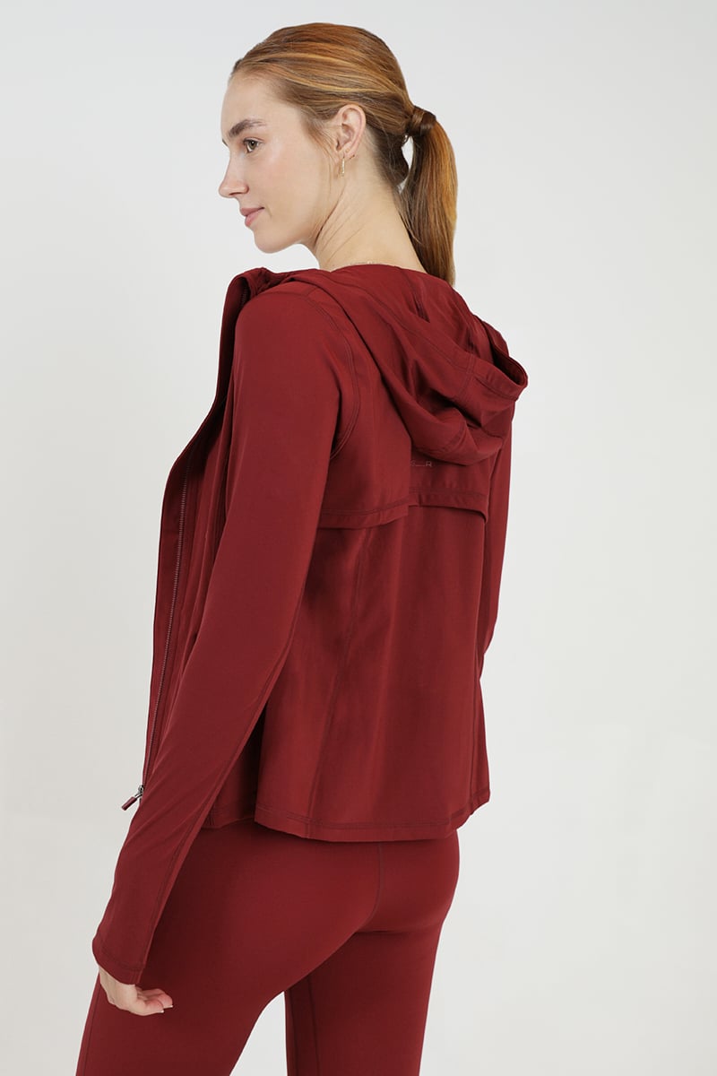 Stylerunner Element Hooded Zip Jacket Merlot | Stylerunner