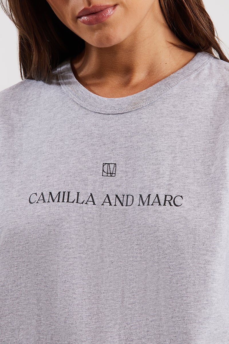 Camilla and Marc Grayson Tee Grey Marl | Stylerunner