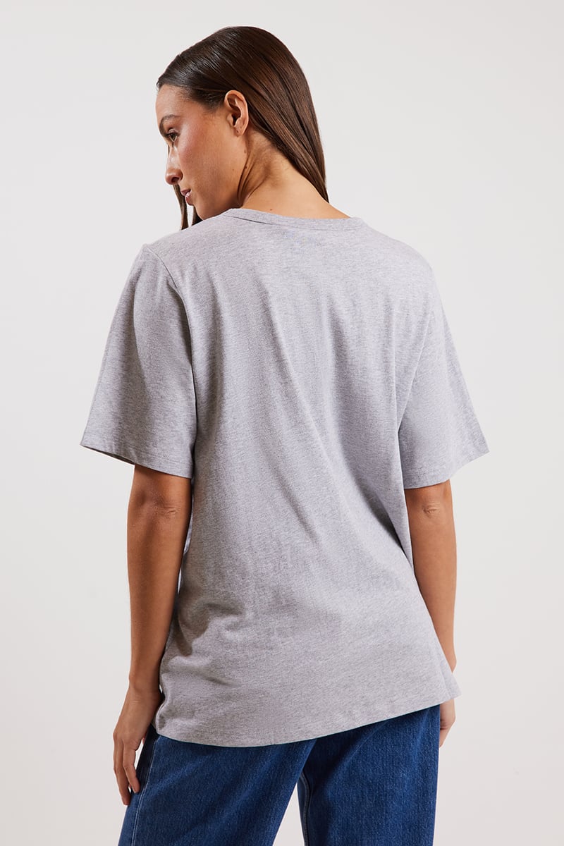 Camilla and Marc Grayson Tee Grey Marl | Stylerunner