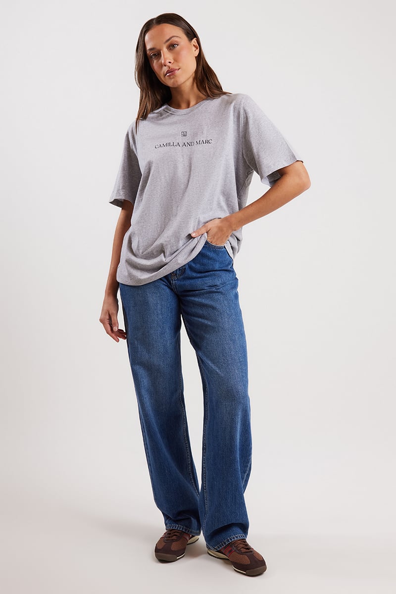 Camilla and Marc Grayson Tee Grey Marl | Stylerunner