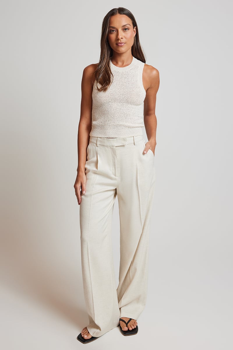 Nude Lucy Ember Knit Tank Cream | Stylerunner