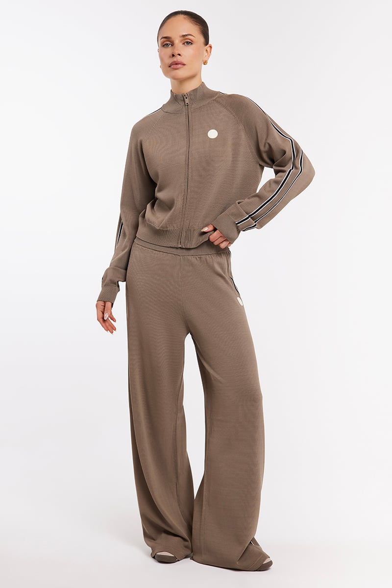 P.E Nation Retreat Knit Jacket Burnt Biscuit | Stylerunner