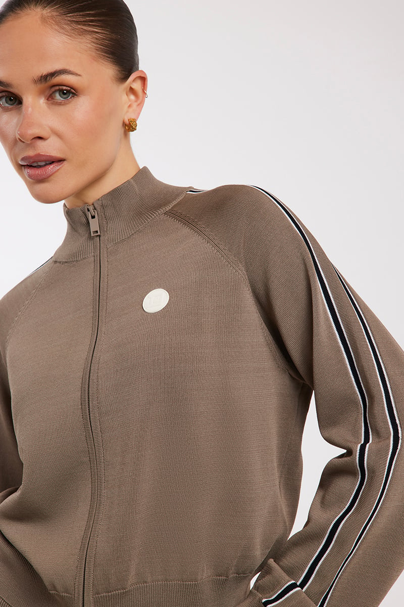 P.E Nation Retreat Knit Jacket Burnt Biscuit | Stylerunner