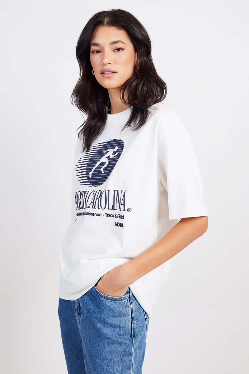 ncaa Track and Field Tee Vintage White | Stylerunner