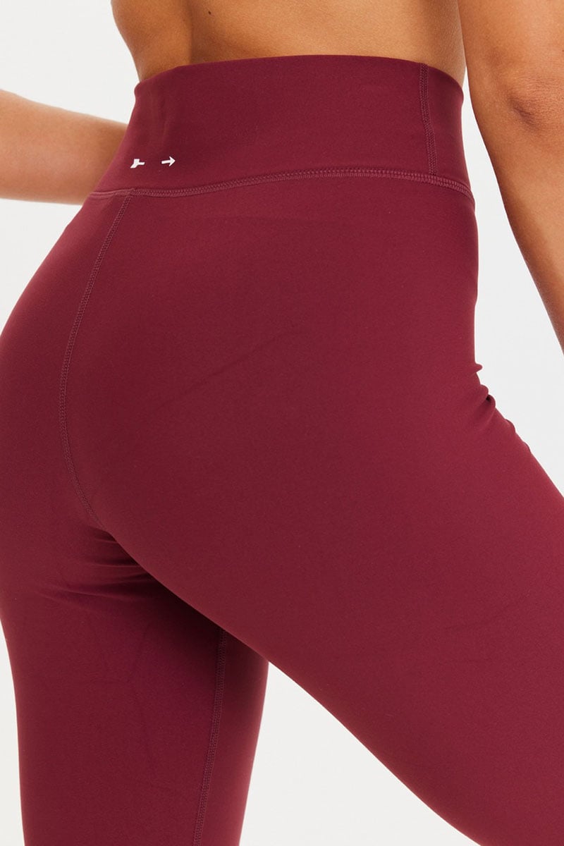 The Upside Peached 25" Midi Pant Burgundy | Stylerunner