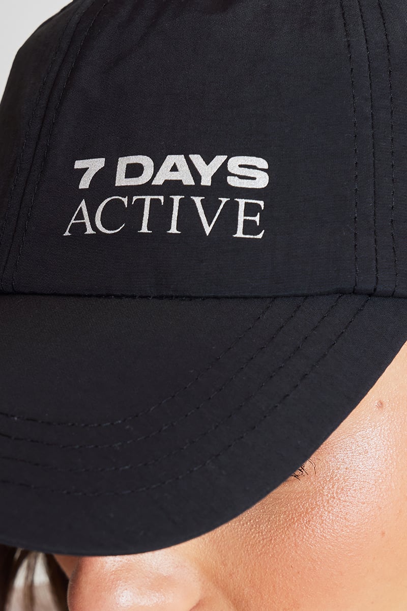 7 Days Active Tech Running Cap Black | Stylerunner