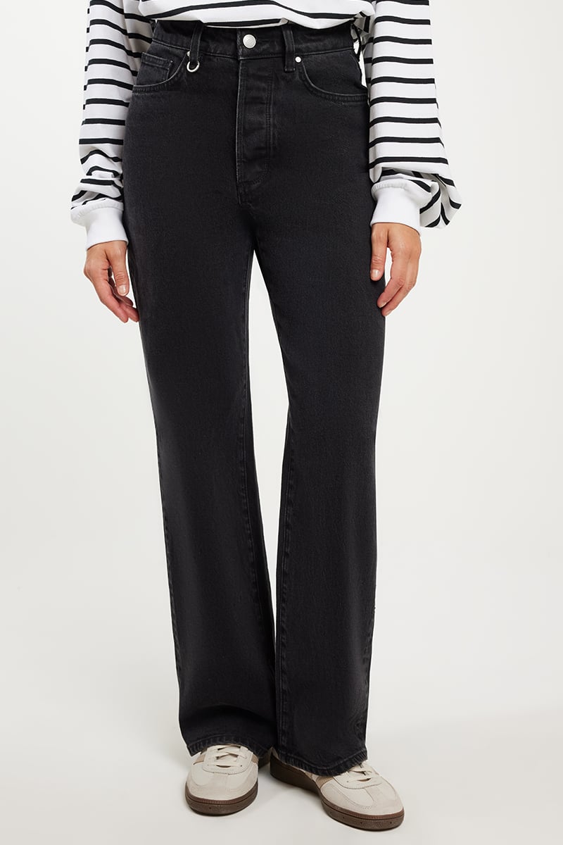Neuw Denim Coco Relaxed Denim Jean Washed Black | Stylerunner