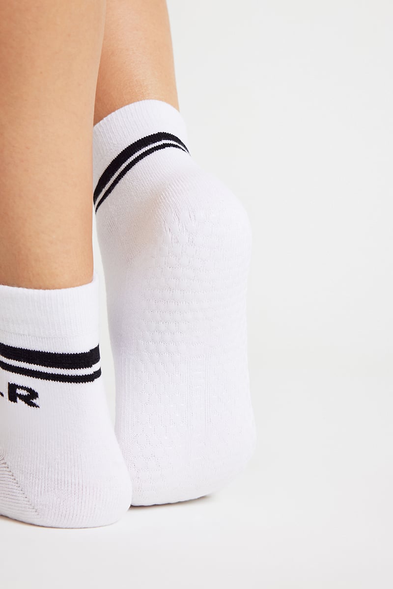 Stylerunner Half Crew Studio Sock Onyx/Bright White | Stylerunner