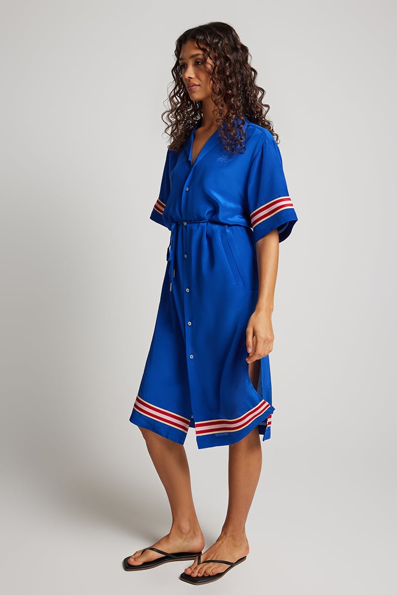 SOMETHING VERY SPECIAL Silk Sicilia Kimono Royal Blue | Stylerunner