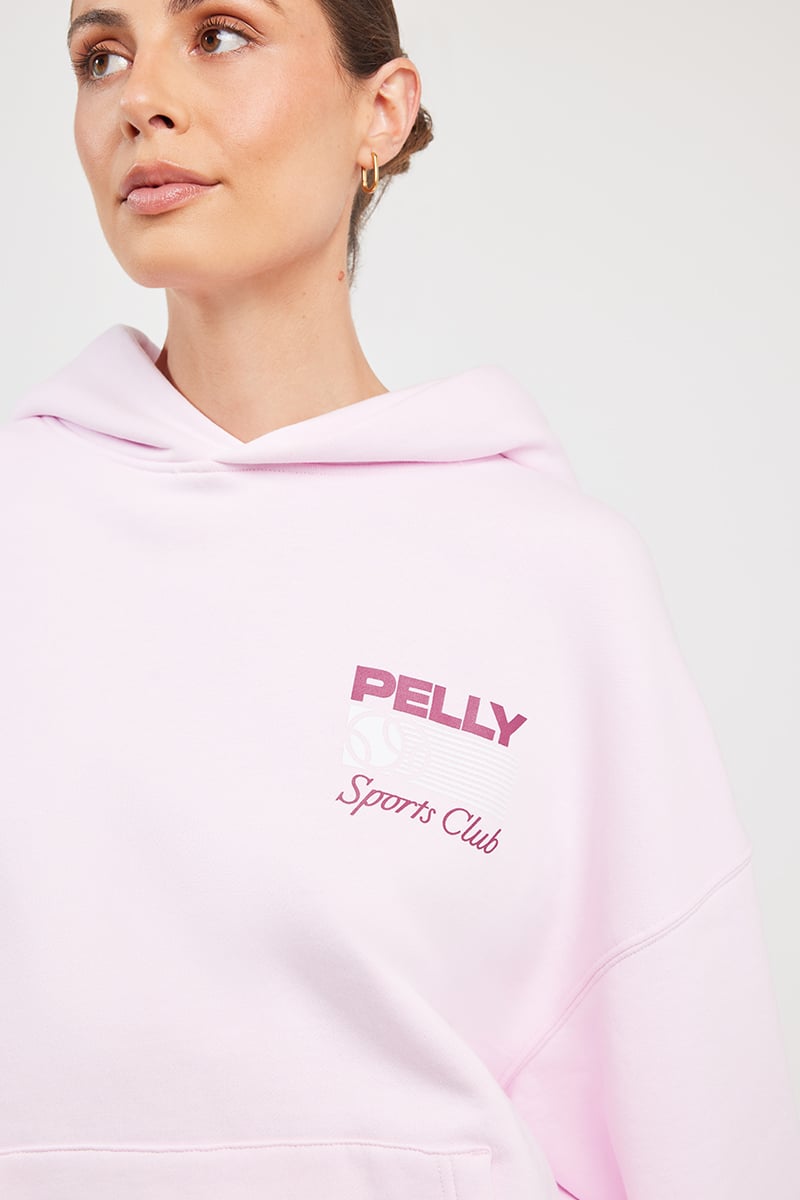 Ena Pelly Tennis Logo Hoodie Candy Pink | Stylerunner