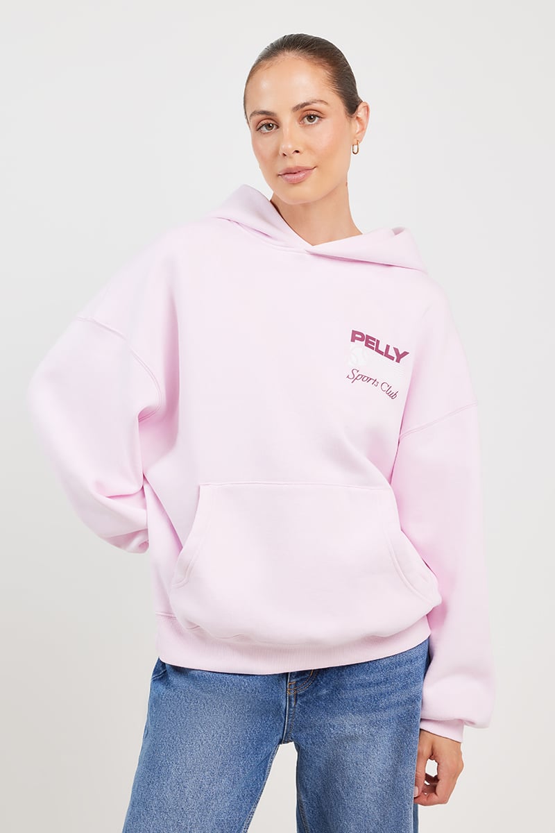 Ena Pelly Tennis Logo Hoodie Candy Pink | Stylerunner