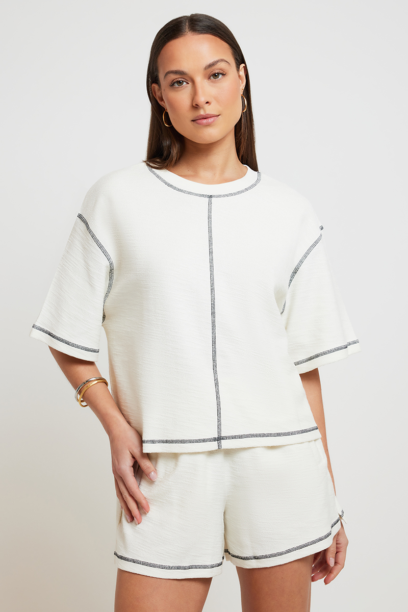 Nude Lucy Sutton Tee Salt | Stylerunner