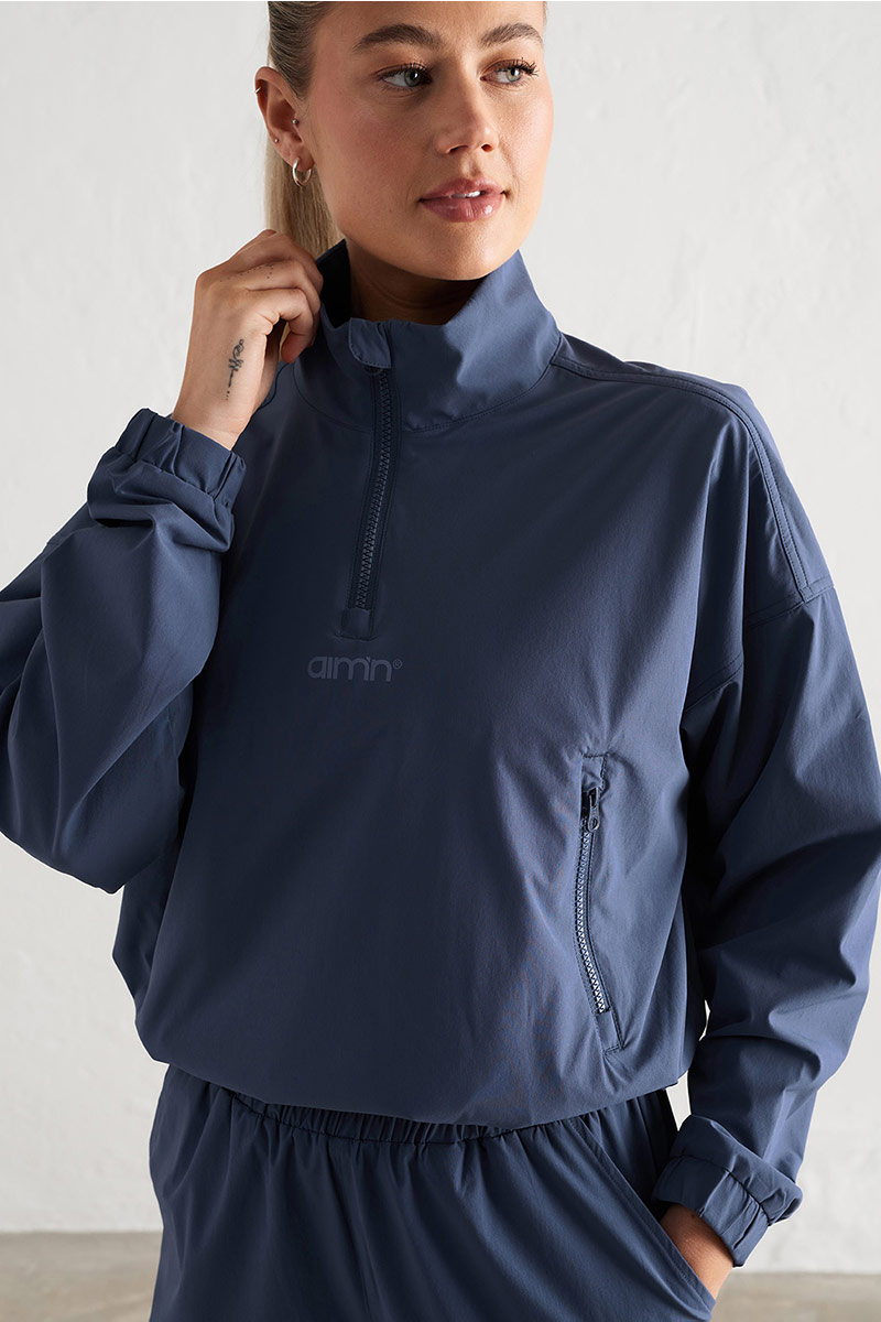 AIMN Windbreaker Jacket Atlantica Blue | Stylerunner