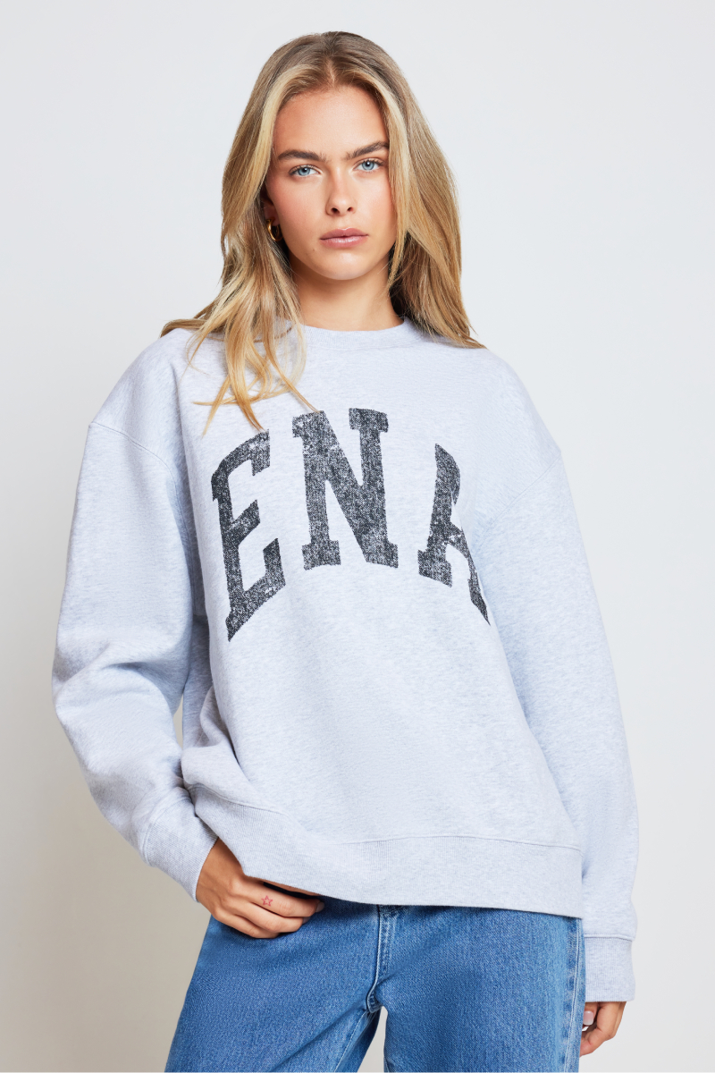 Ena Pelly Lilly Oversized Sweater Mid Grey Marle | Stylerunner