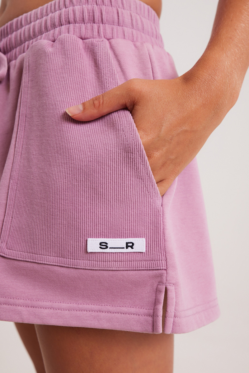 Stylerunner Repose Rib Shorts Petal | Stylerunner