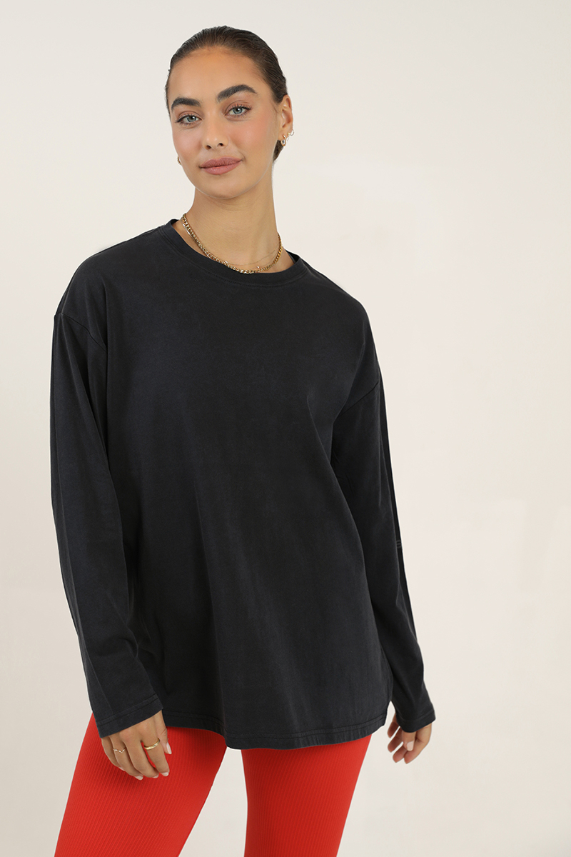 Stylerunner Alpha Long Sleeve TShirt Onyx | Stylerunner