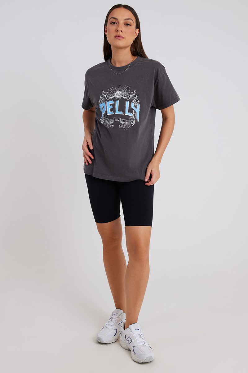 Ena Pelly Python Crest Tee Charcoal | Stylerunner