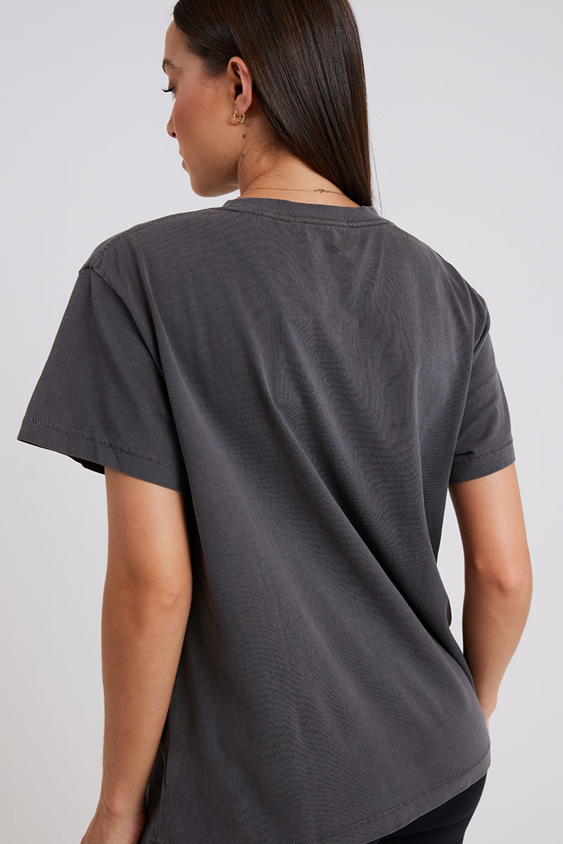 Ena Pelly Python Crest Tee Charcoal | Stylerunner