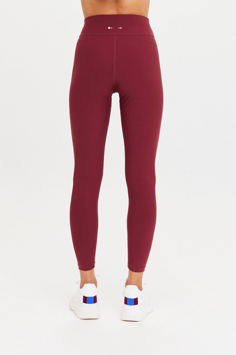 The Upside Peached 25" Midi Pant Burgundy | Stylerunner